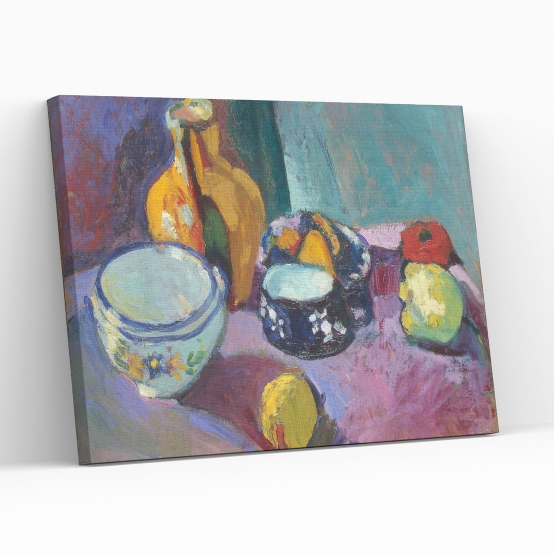 Henri Matisse Dishes and Fruit 1901 Artwork Reproduction Canvas Wall ...