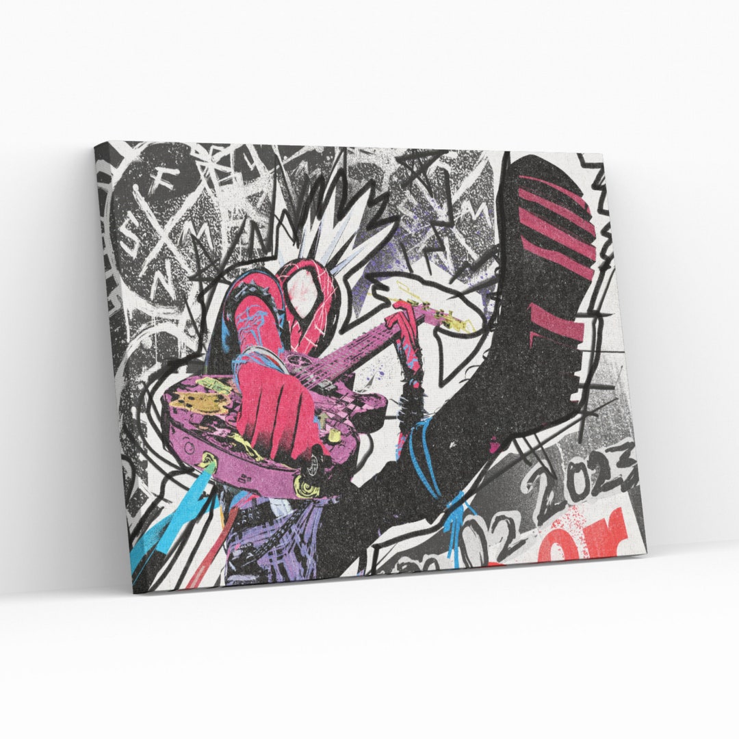 Spider Punk Guitar Bodysuit Spiderman Across the Spider Verse Home ...