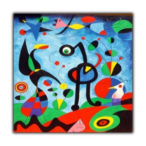 Joan Miro the Garden 1925 Canvas Wall Art Kids Room Wall Hanging Decor ...