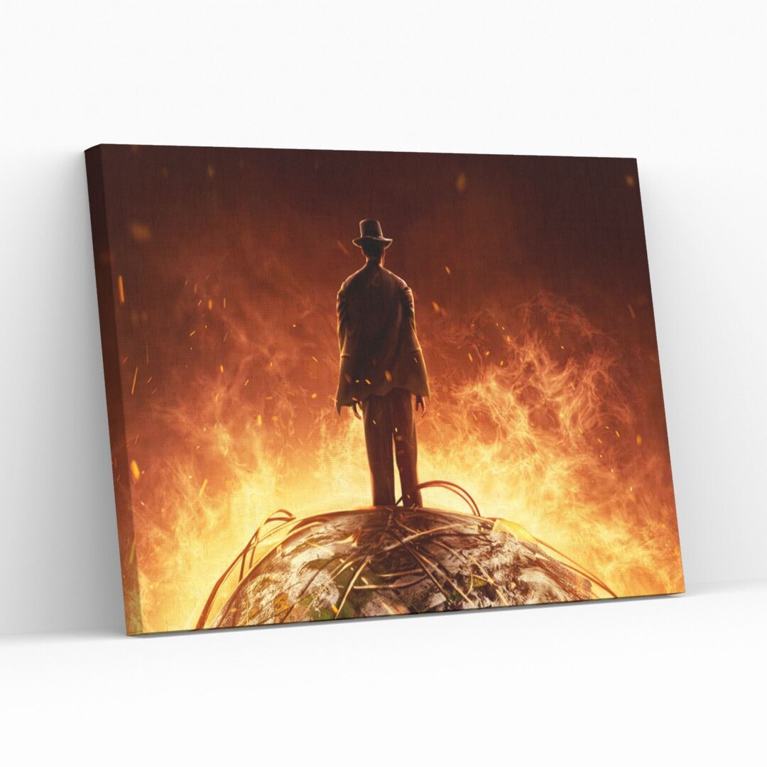 Oppenheimer Movie Design Canvas Wrap Wall Art Kids Room Gift Decor ...