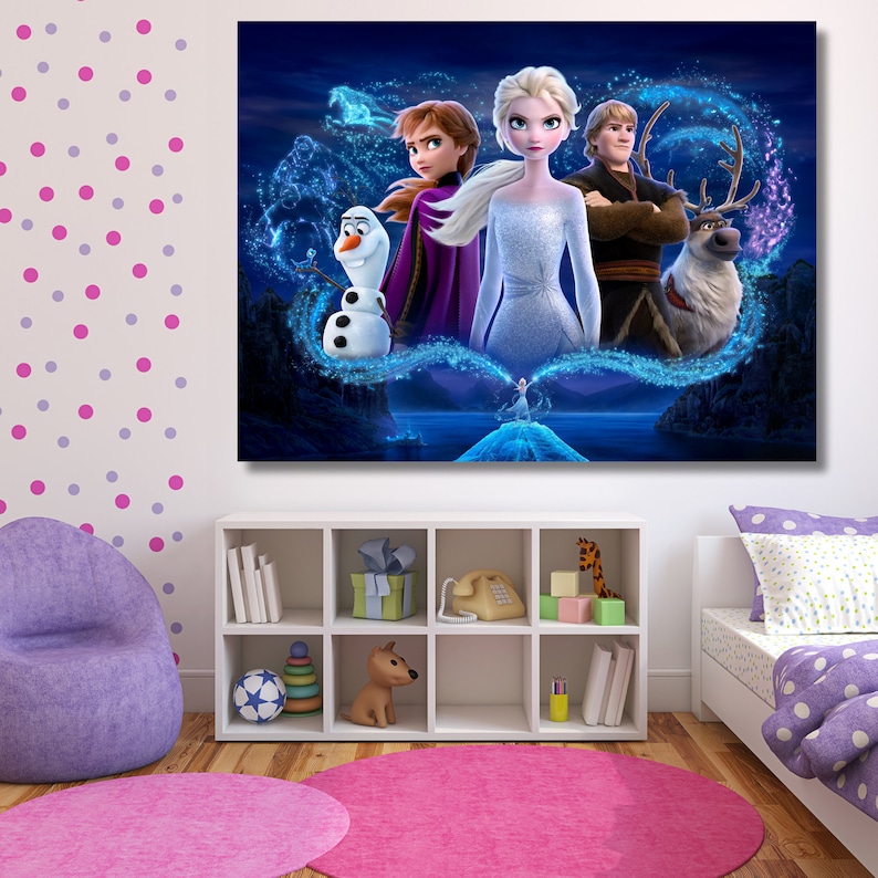 Elsa Frozen Animation Movie Poster Home Decor Kidsroom Gift Ready Wall ...