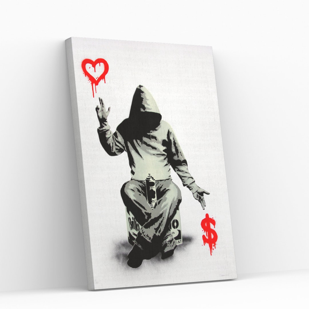 Banksy Dollar Rap Graffiti Street Art Office-home Decor Ready to Hang ...