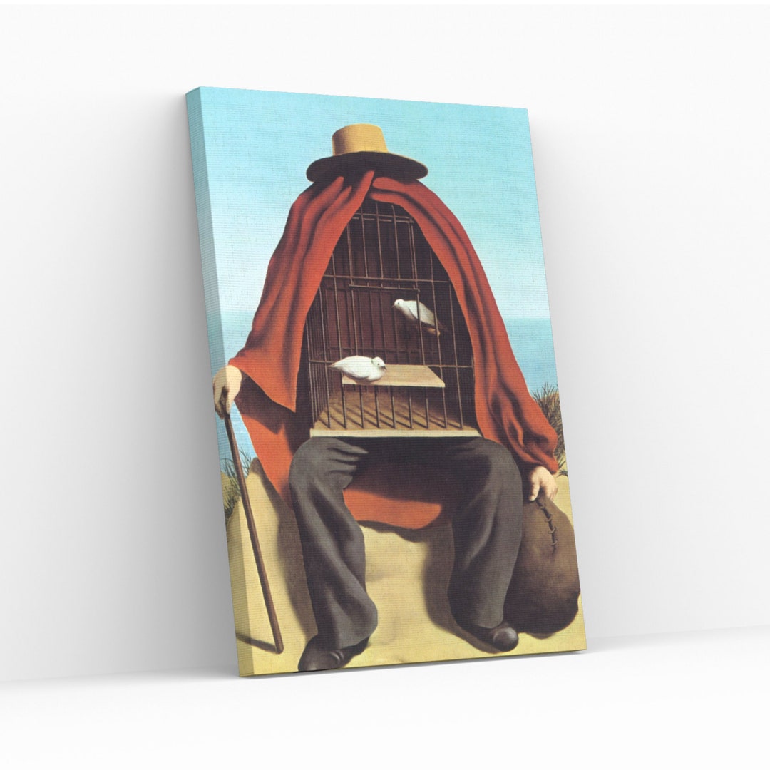 Rene Magritte the Therapist Artwork Reproduction Canvas Framed Home ...