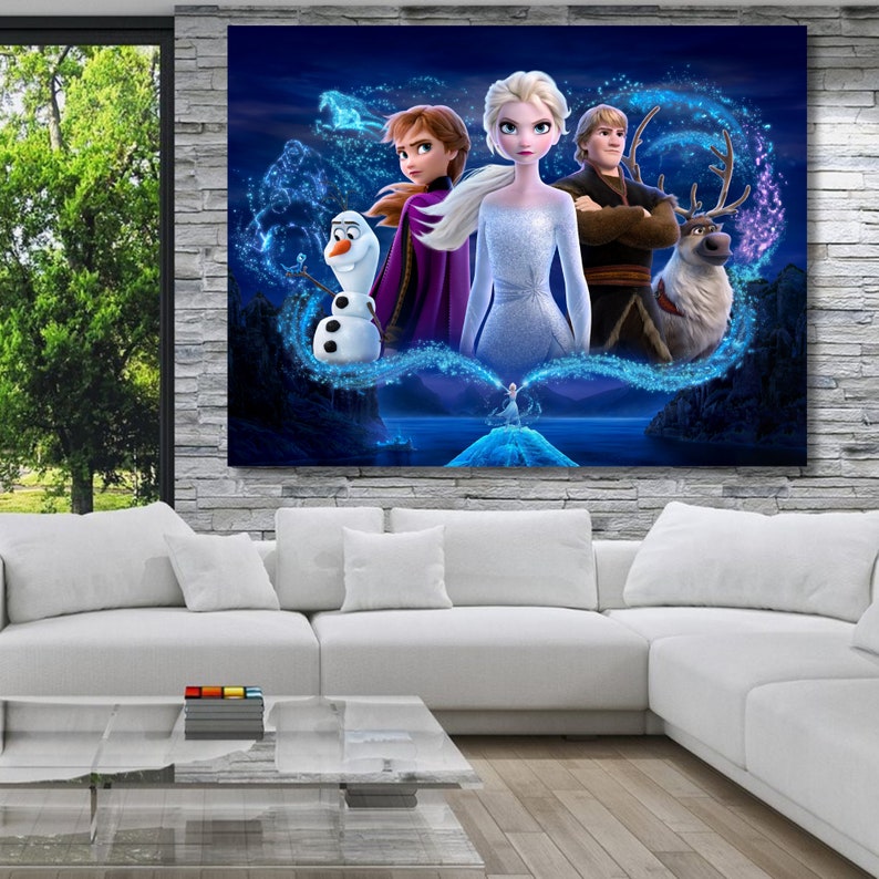 Elsa Frozen Animation Movie Poster Home Decor Kidsroom Gift Ready Wall ...