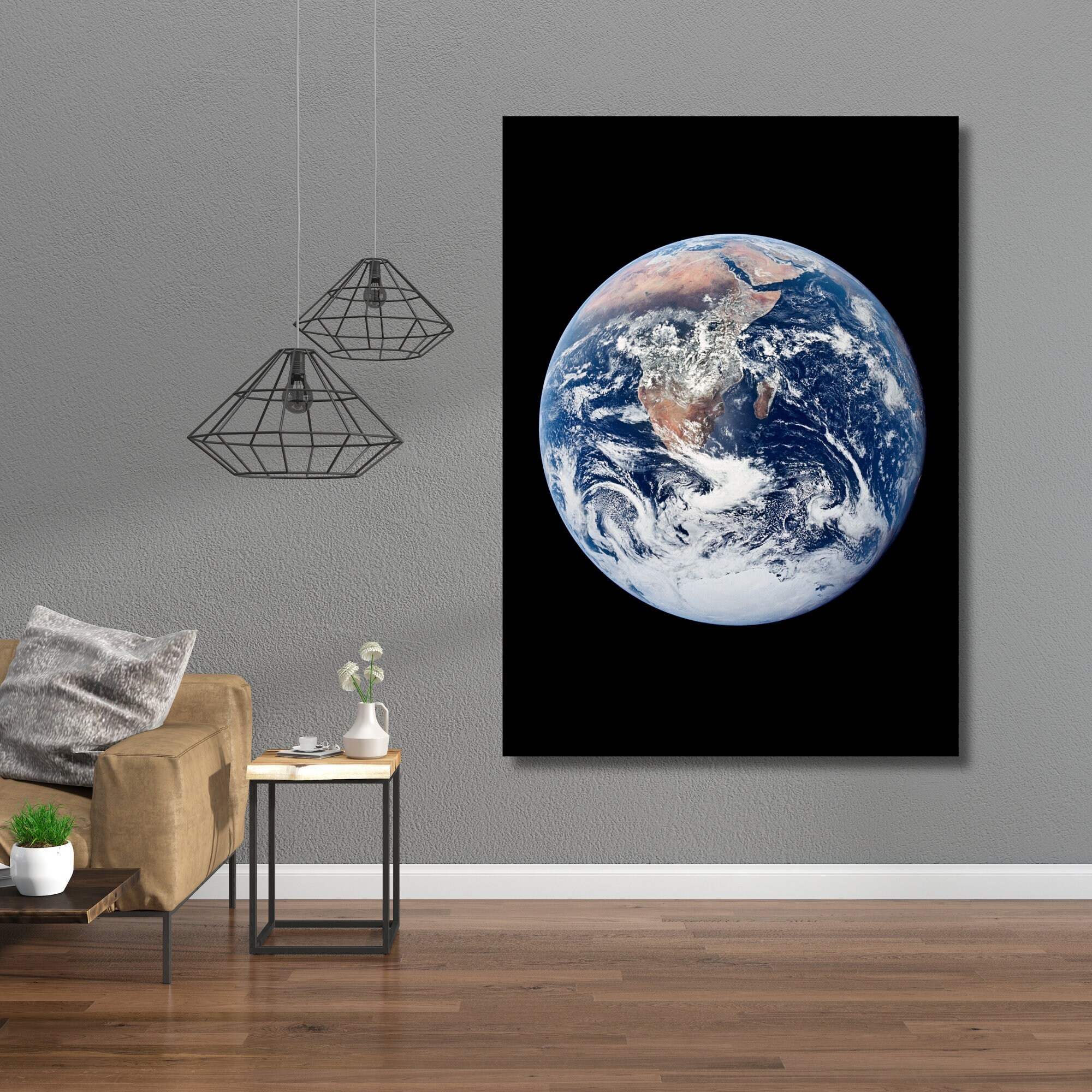 The Blue Marble 1972 NASA Apollo17 Spacecraft Earth Image Ready Wall ...