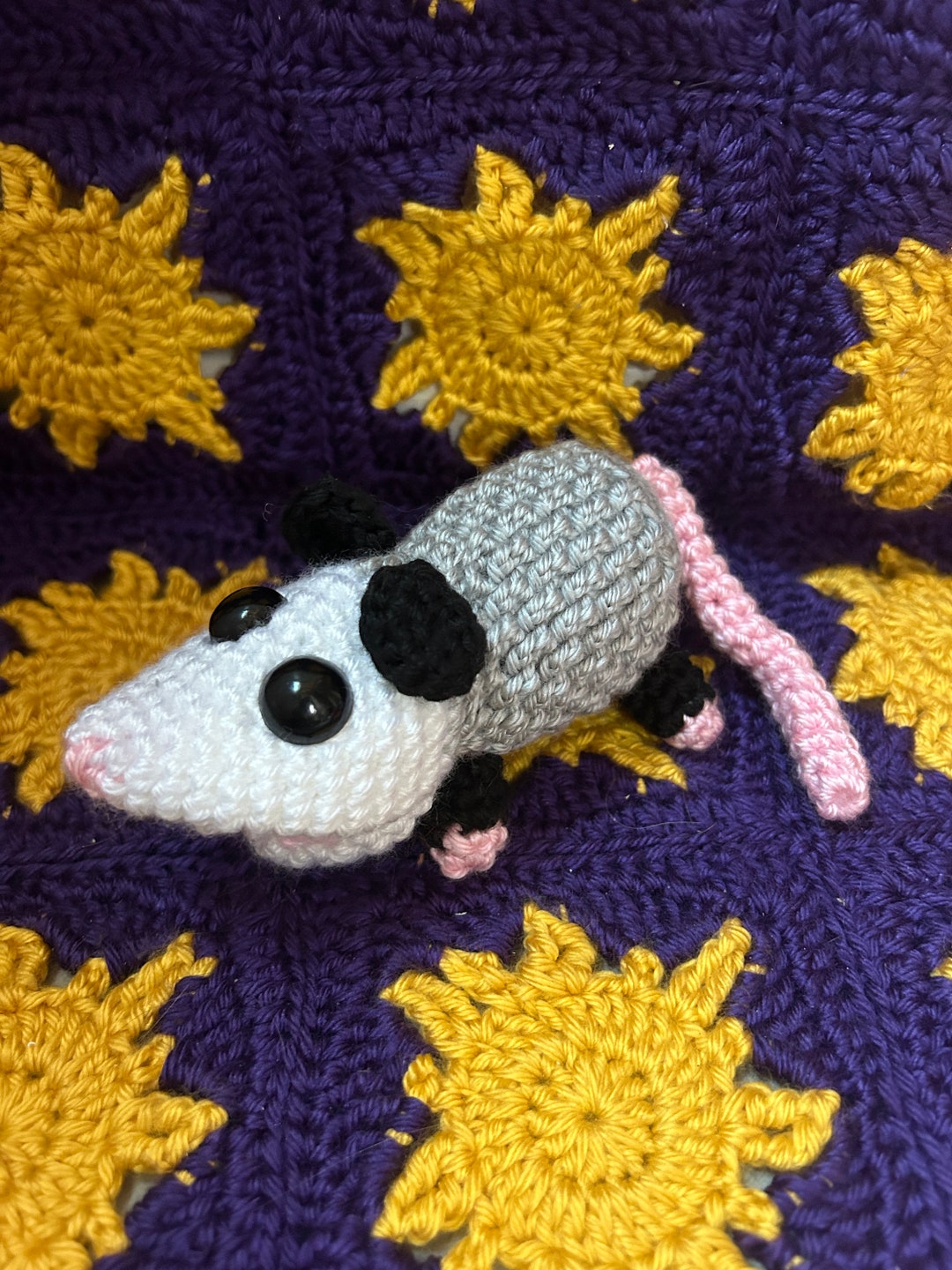 Screaming Opossum Crochet Animaguri Doll - Etsy