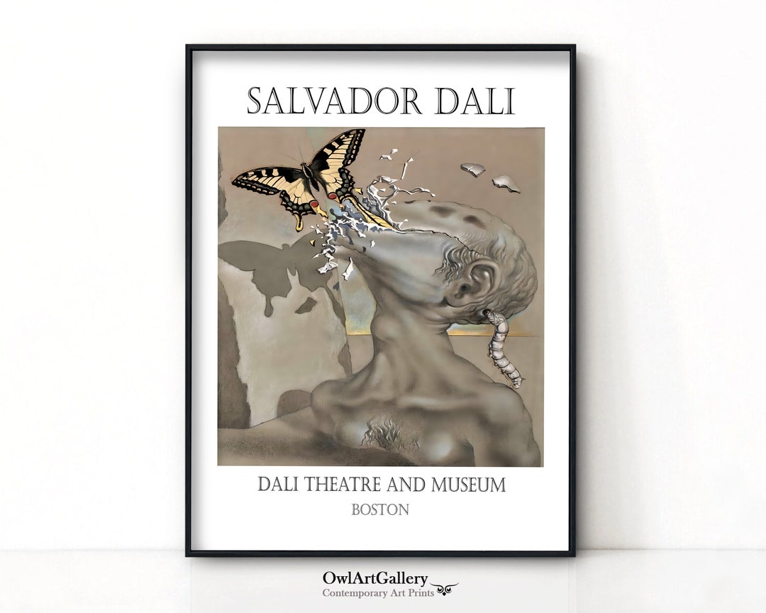 Salvador Dali Moon Print Abstract Moon Poster Art Artwork - Etsy