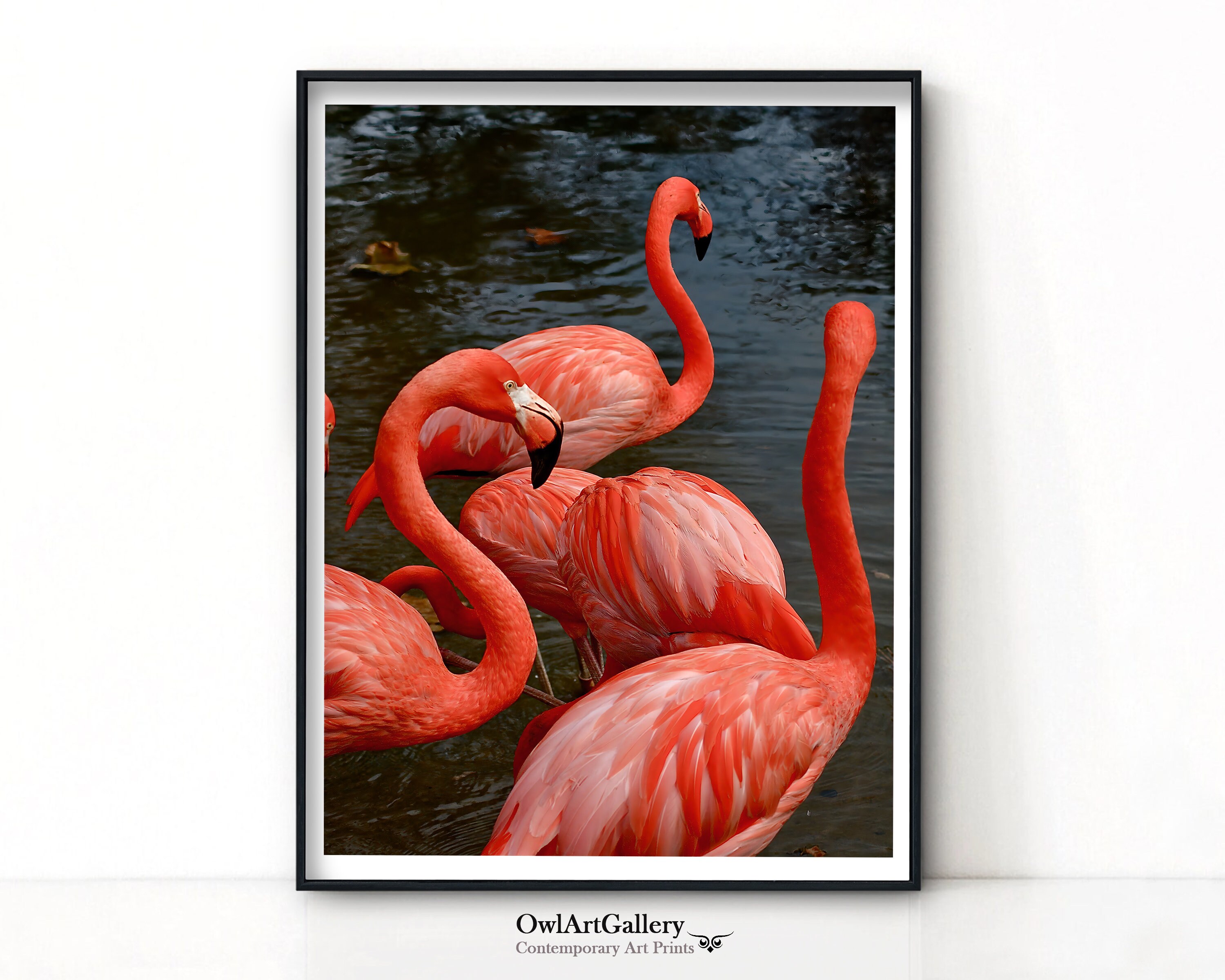 Flamingo Poster / Pop Art / Wall Art / Artwork / Animal Poster - Etsy