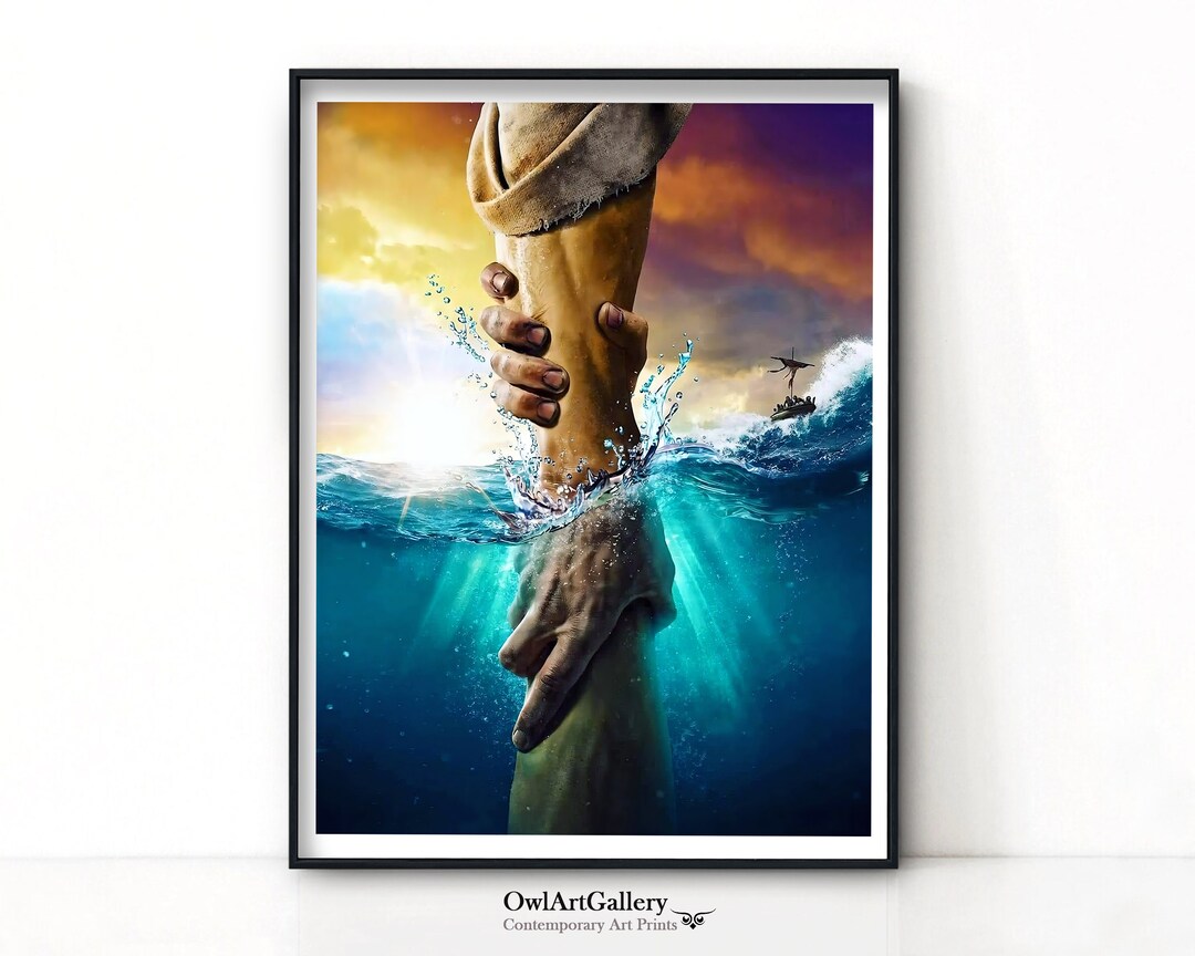 Hand of God Art Jesus Christ Icon Jesus Christ Painting - Etsy