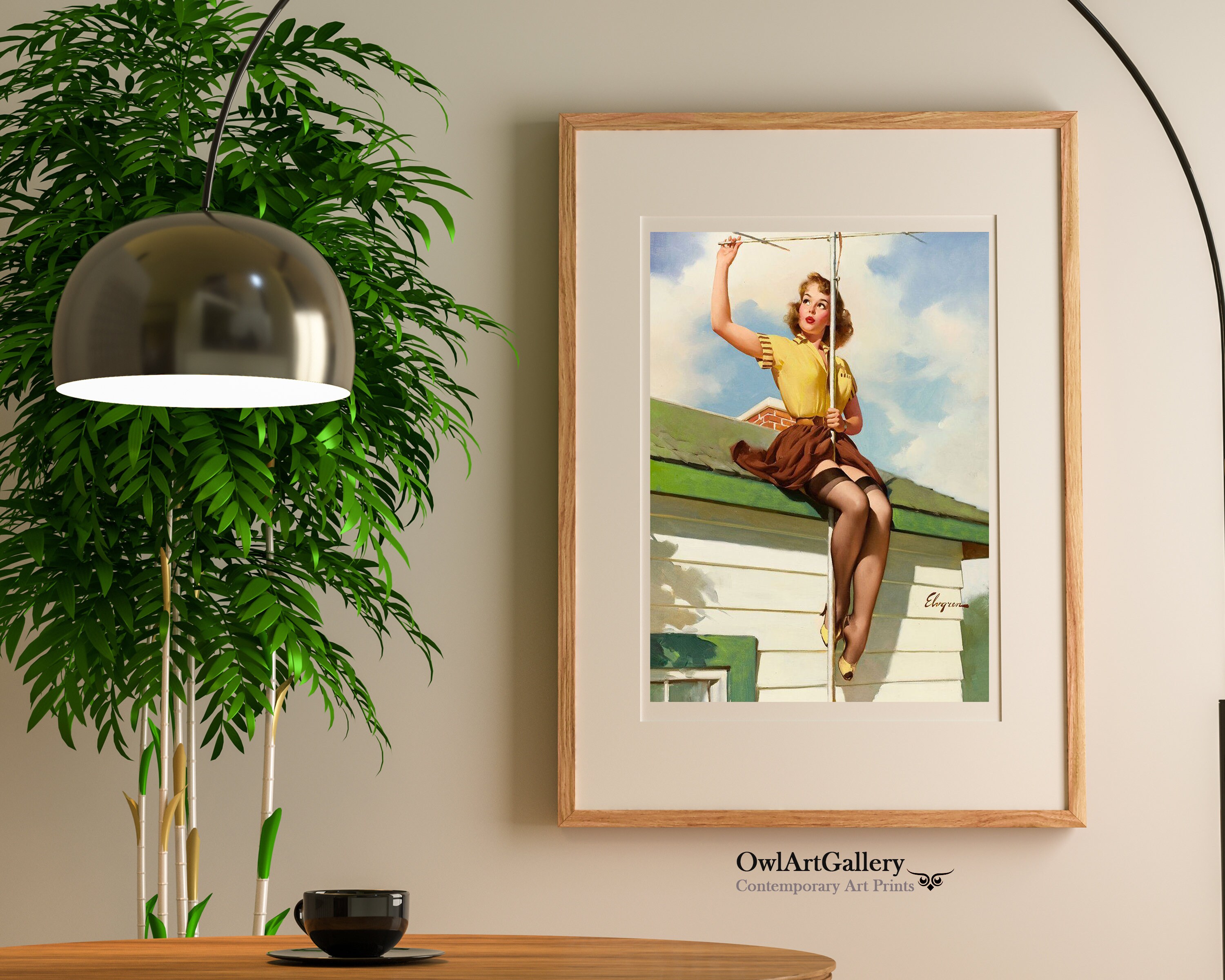 Vintage Gil Elvgren Print, Art PRINT, Vintage Decor, Vintage Art Print ...