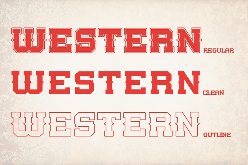Western Font Wild West Font Old West Font Western Font Styles Vintage ...