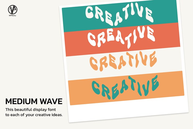 Medium Wave Text, Custom Wavy Letters, Custom Wavy Font, Custom Wavy ...