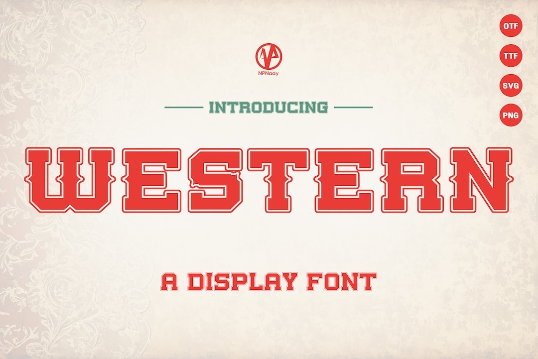 Western Font Wild West Font Old West Font Western Font Styles Vintage ...