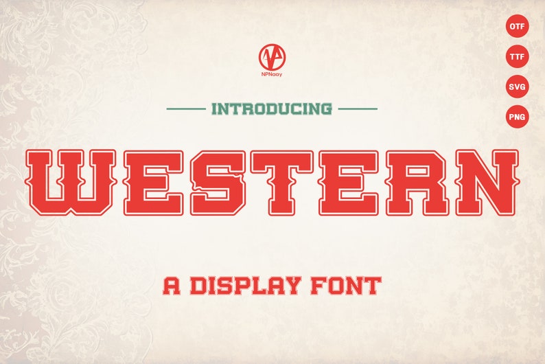 Western Font Wild West Font Old West Font Western Font Styles Vintage ...