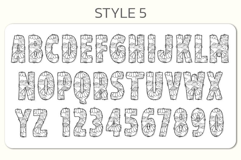 Daisy Text Svg, Custom Wavy Letters Svg, Custom Daisy Font Svg, Custom ...