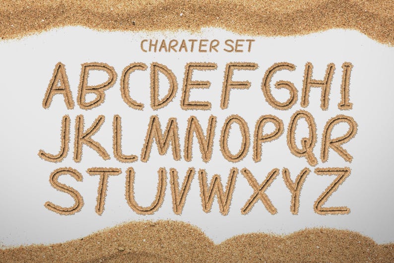 Sand Writing Font , Installable FONT - OTF & PNG File - Type Directly ...