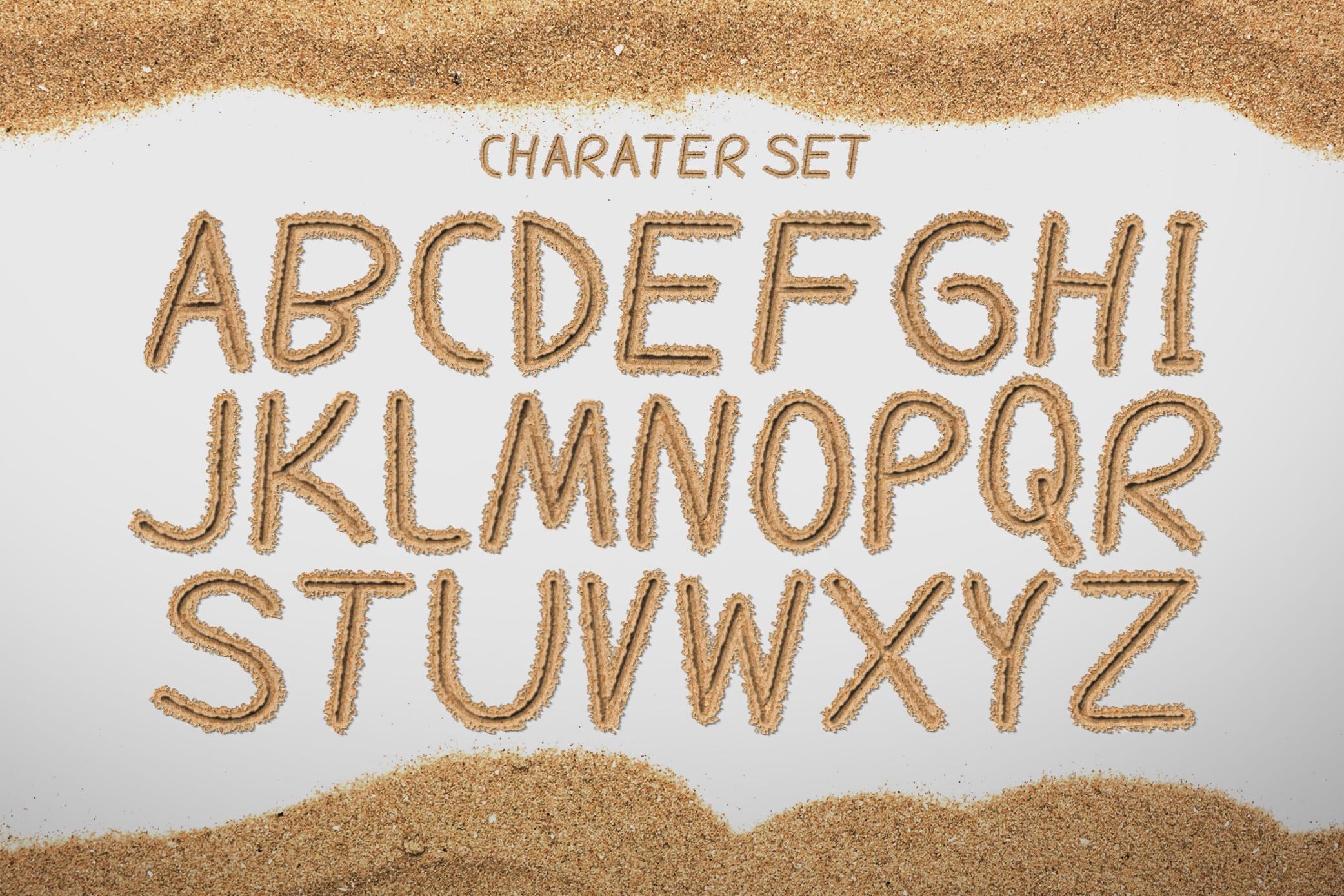 Sand Writing Font , Installable FONT - OTF & PNG File - Type Directly ...