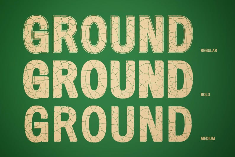 Ground Distressed Font: 70s Groovy Style (OTF, TTF, PNG) - Etsy