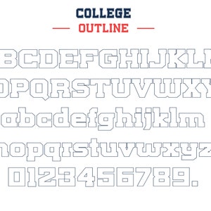 College Font , Installable FONT - OTF & TTF File - Type Directly Into ...