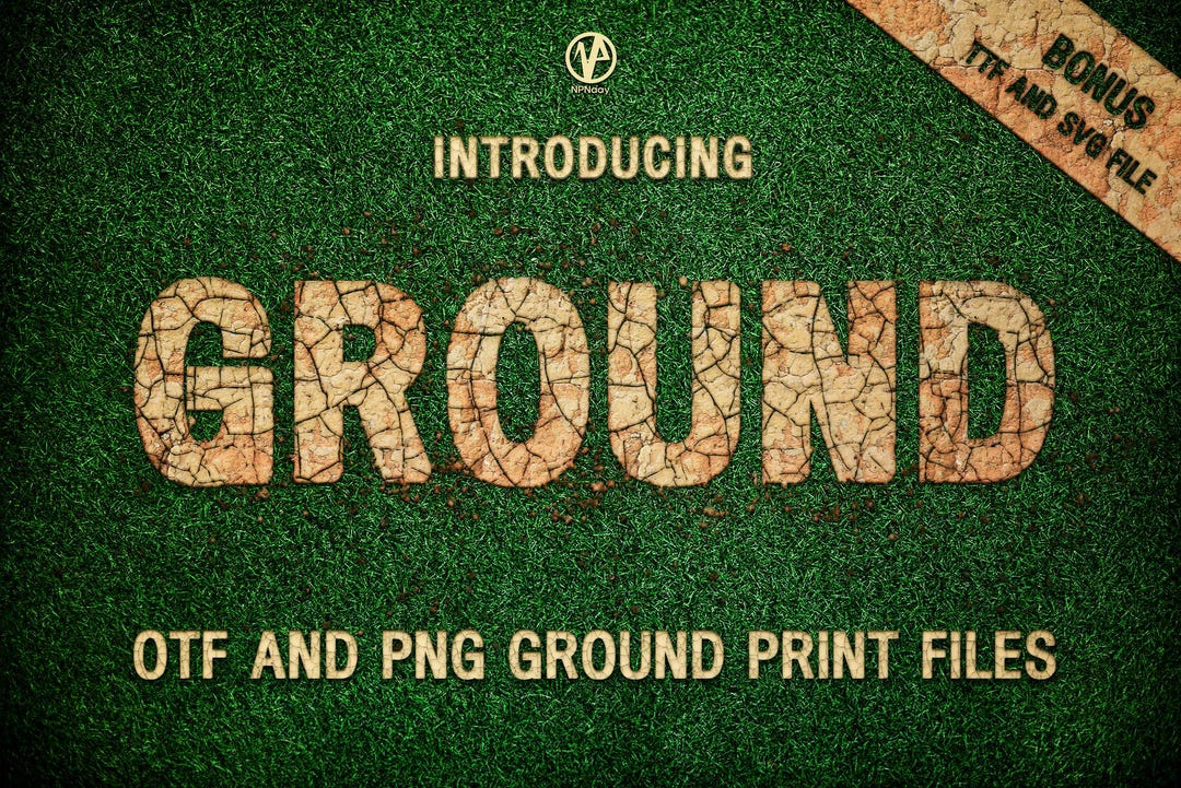 Ground Distressed Font: 70s Groovy Style (OTF, TTF, PNG) - Etsy