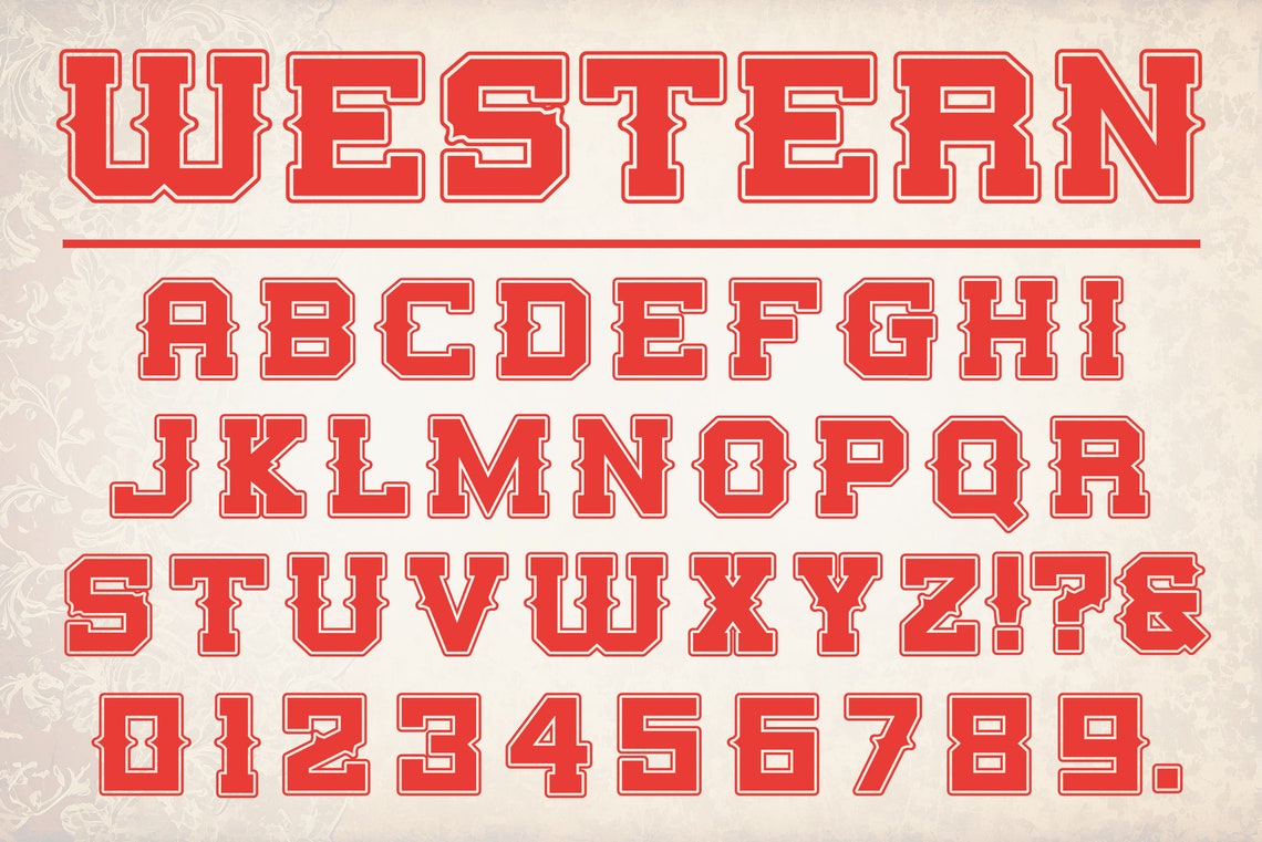 Western Font Wild West Font Old West Font Western Font Styles Vintage ...