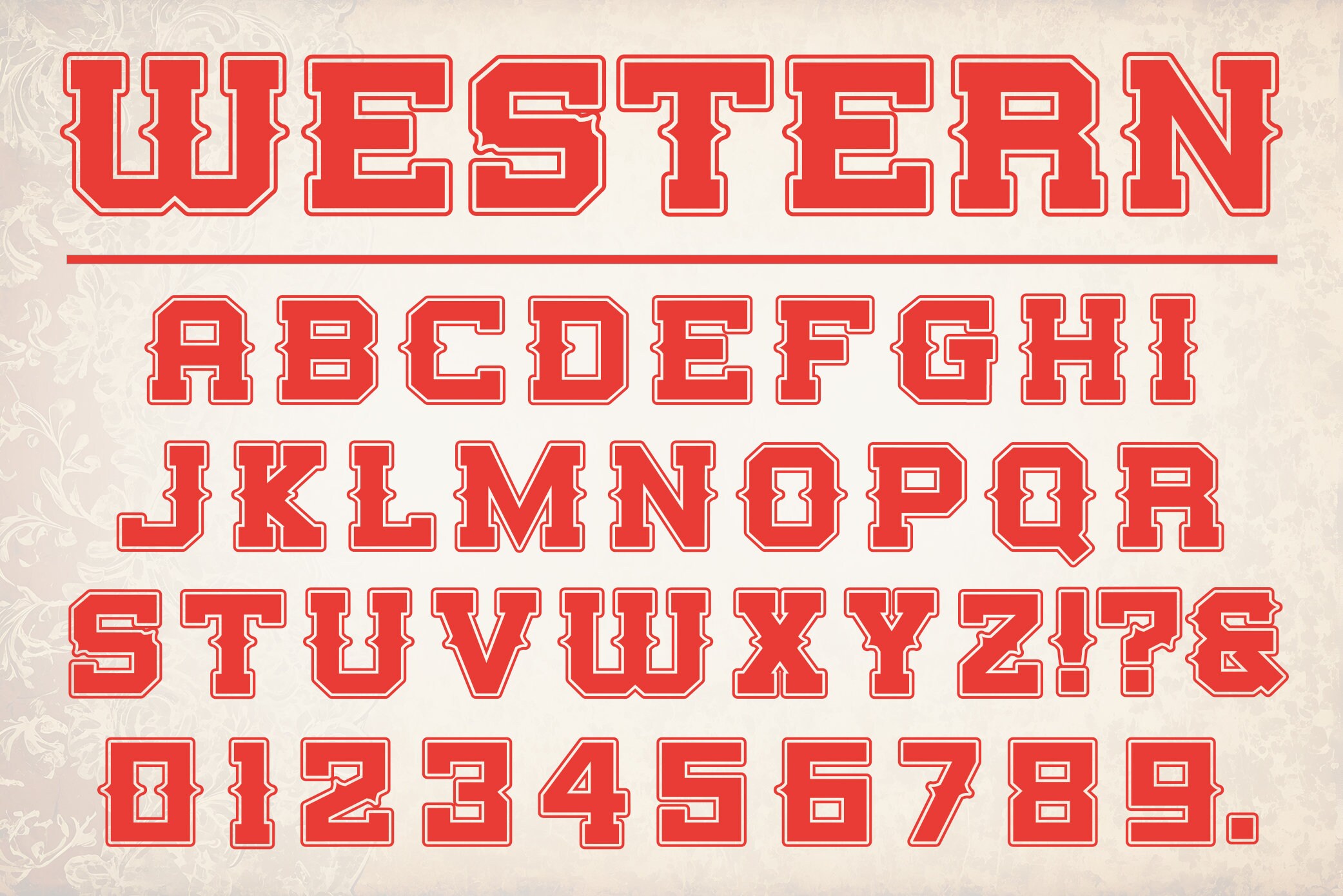 Western Font Wild West Font Old West Font Western Font Styles Vintage ...