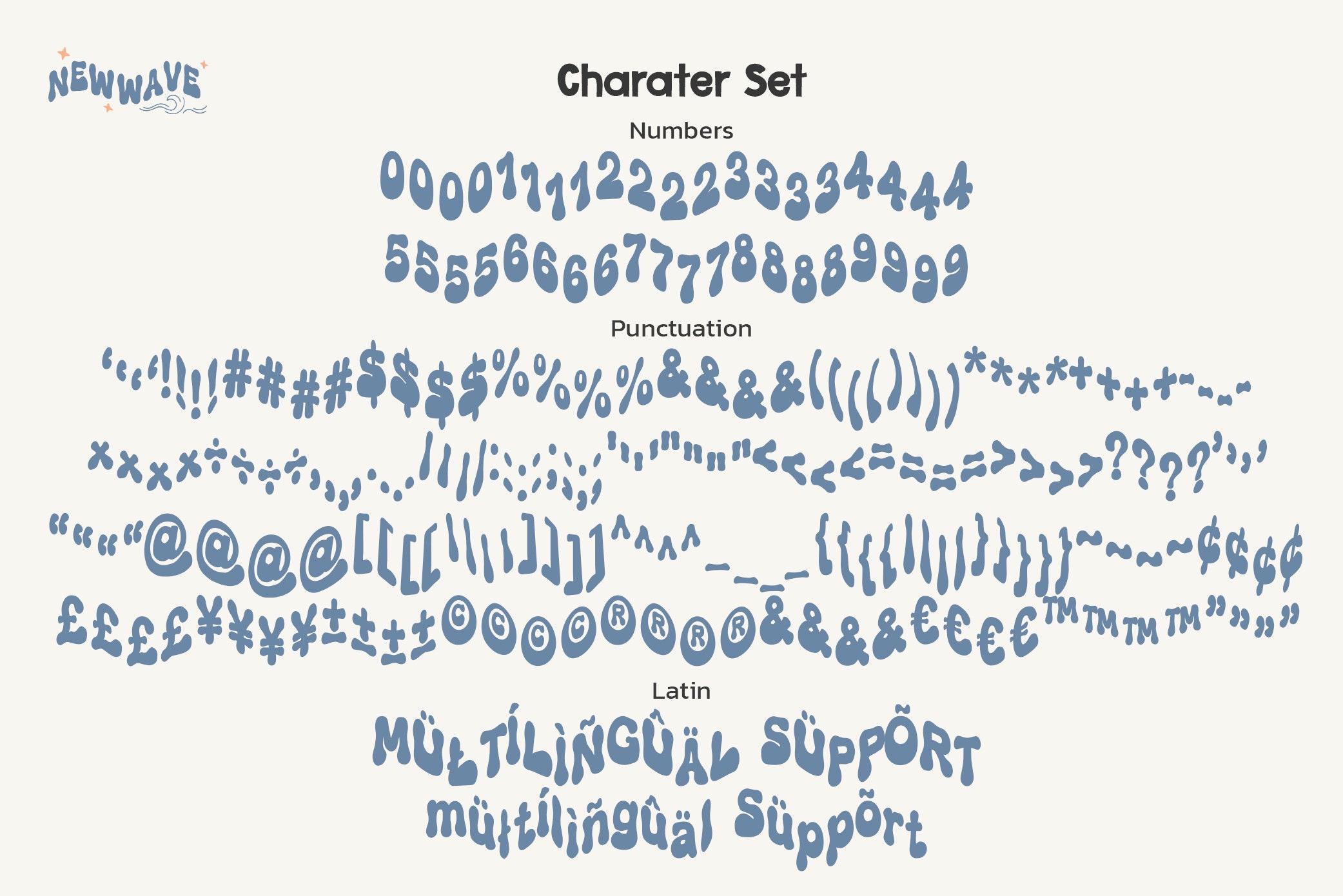 New Wave Font SVG: Custom Wavy Letters (OTF, TTF) - Etsy