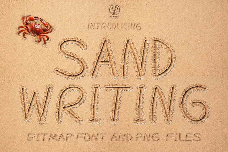 Sand Writing Font , Installable FONT - OTF & PNG File - Type Directly ...
