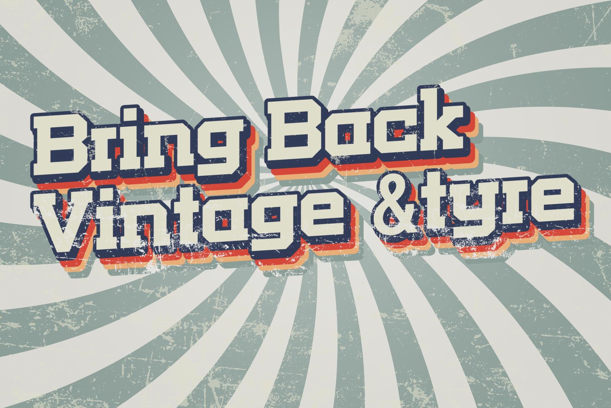 VINTAGE FONT, Funky Font, Retro Typeface, Vintage Font, Stylish Groovy ...