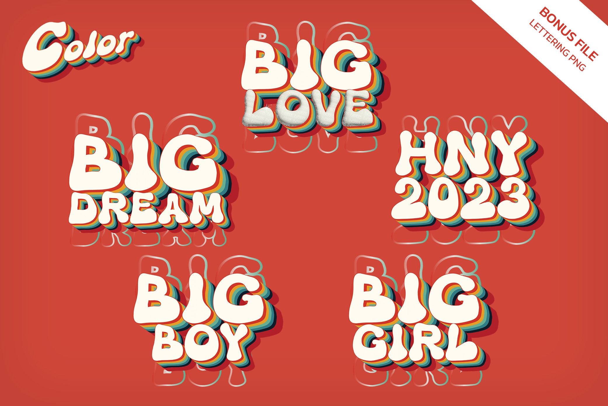 Color Font , Installable FONT OTF & PNG File Type Directly Into All ...