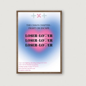 Tomorrow X Together Poster Loser Lover Digital TXT Poster Print One ...
