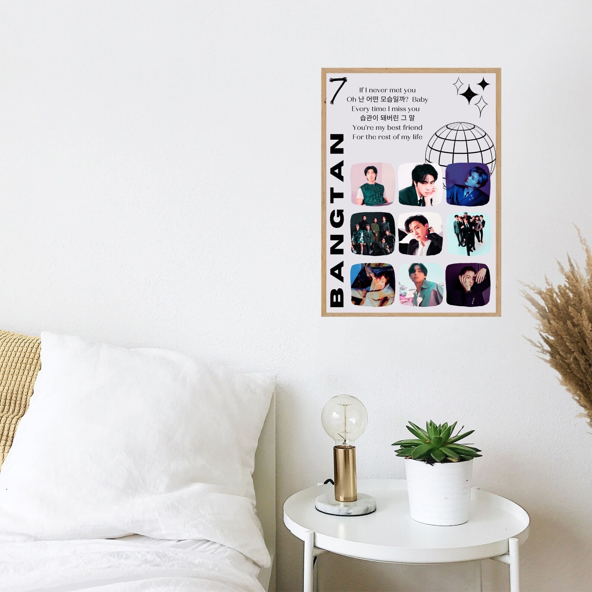 BTS Inspired for Youth Lyrics One Piece Poster Digital/ Printable Wall ...