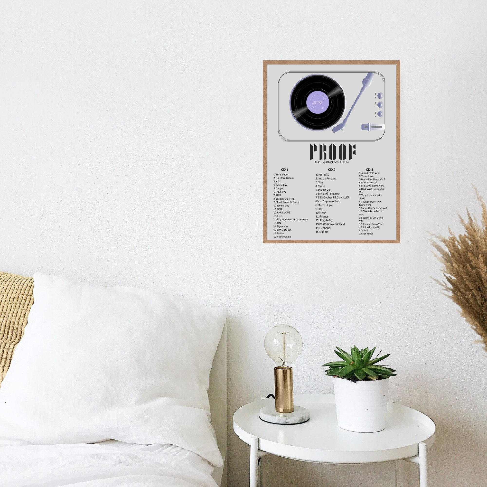 BTS Proof Album Tracklist Inspired One Piece Poster Digital/ - Etsy