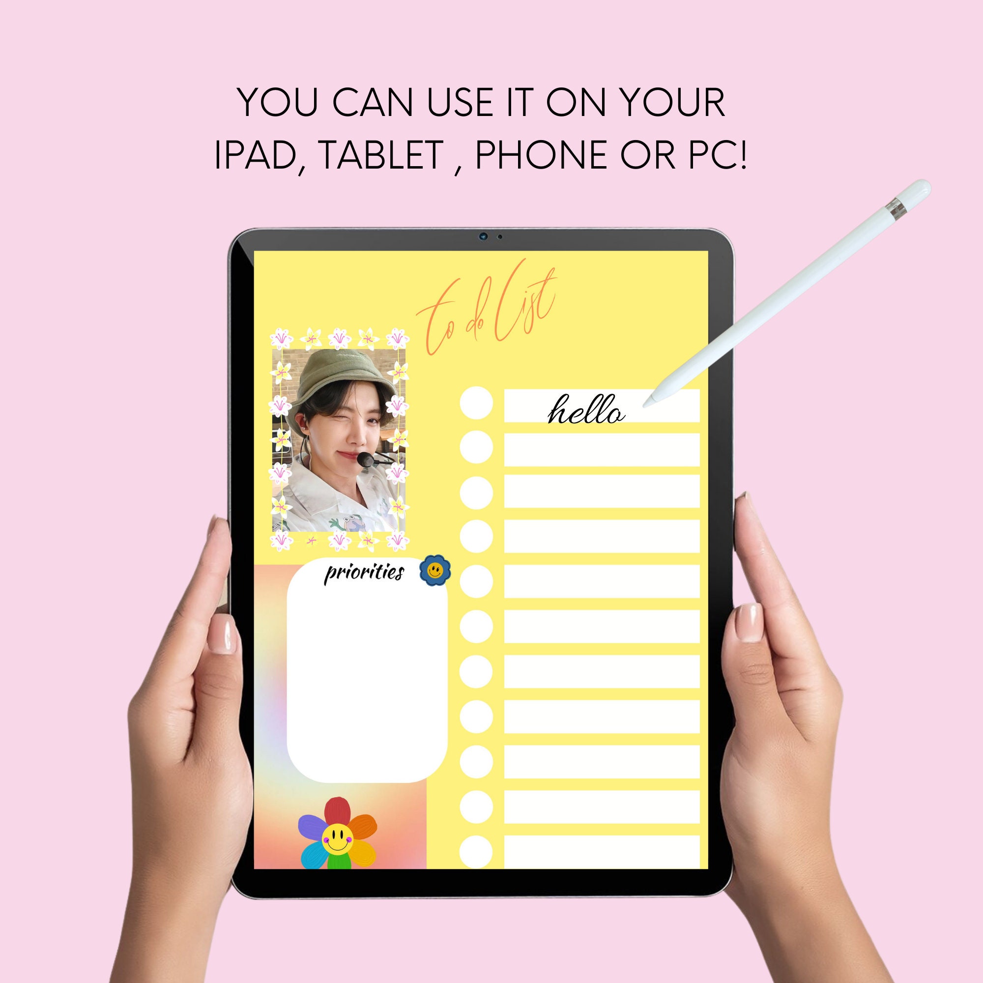 BTS to Do List Members&ot7 to Do List Digital to Do List and Printable ...