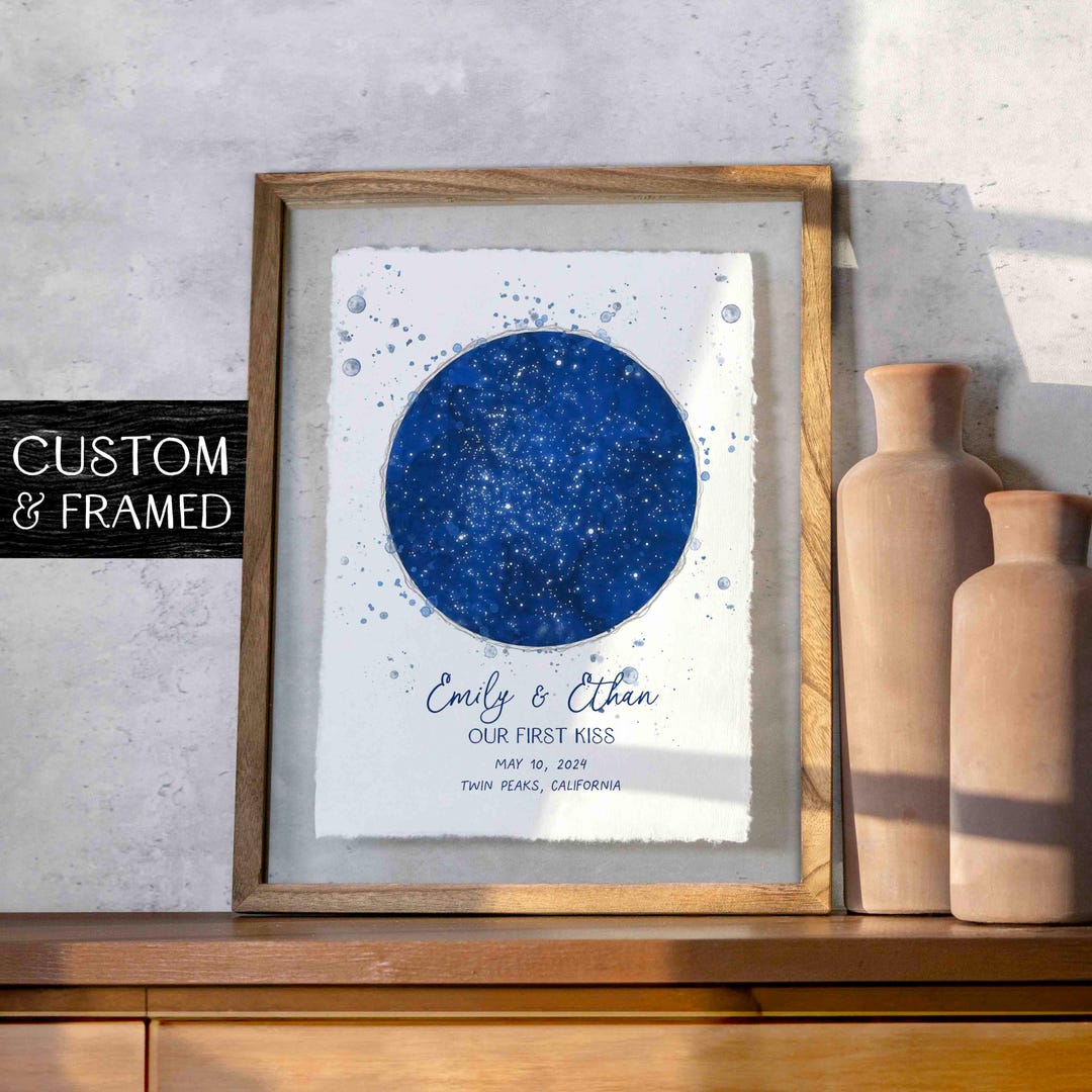 Custom Star Map Gift Personalized Map Prints Custom Star Maps Custom ...