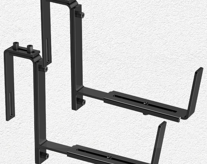 Adjustable Planter Box Brackets for Window Boxes – Heavy Duty Wall ...