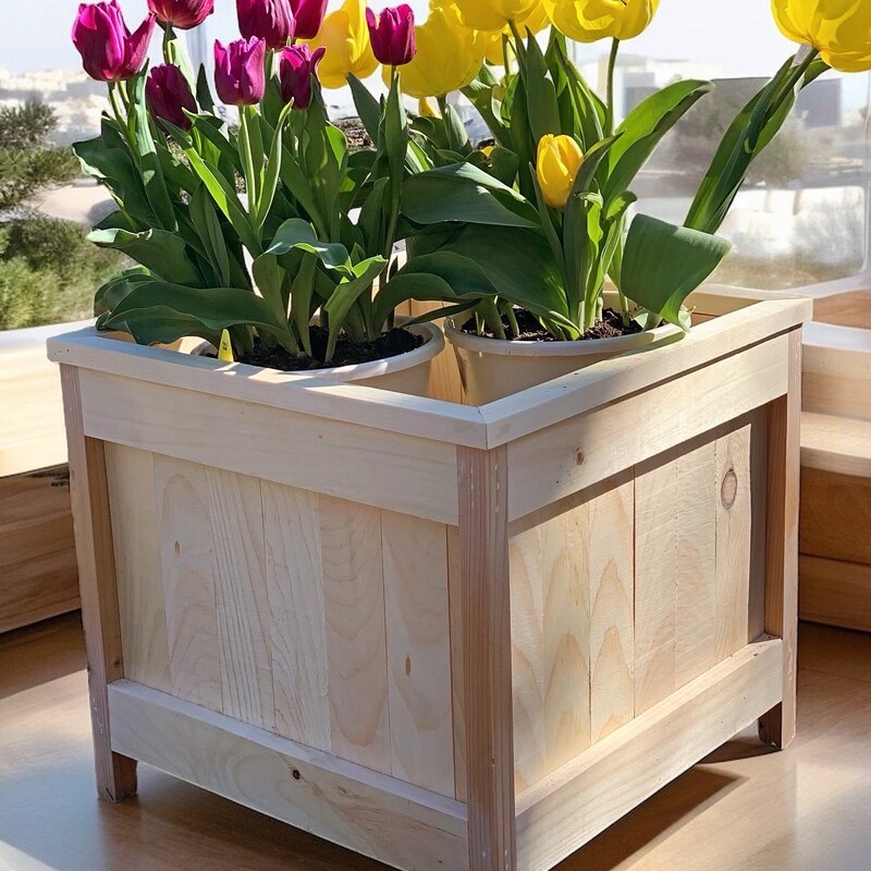 Rustic Planter Box - Etsy