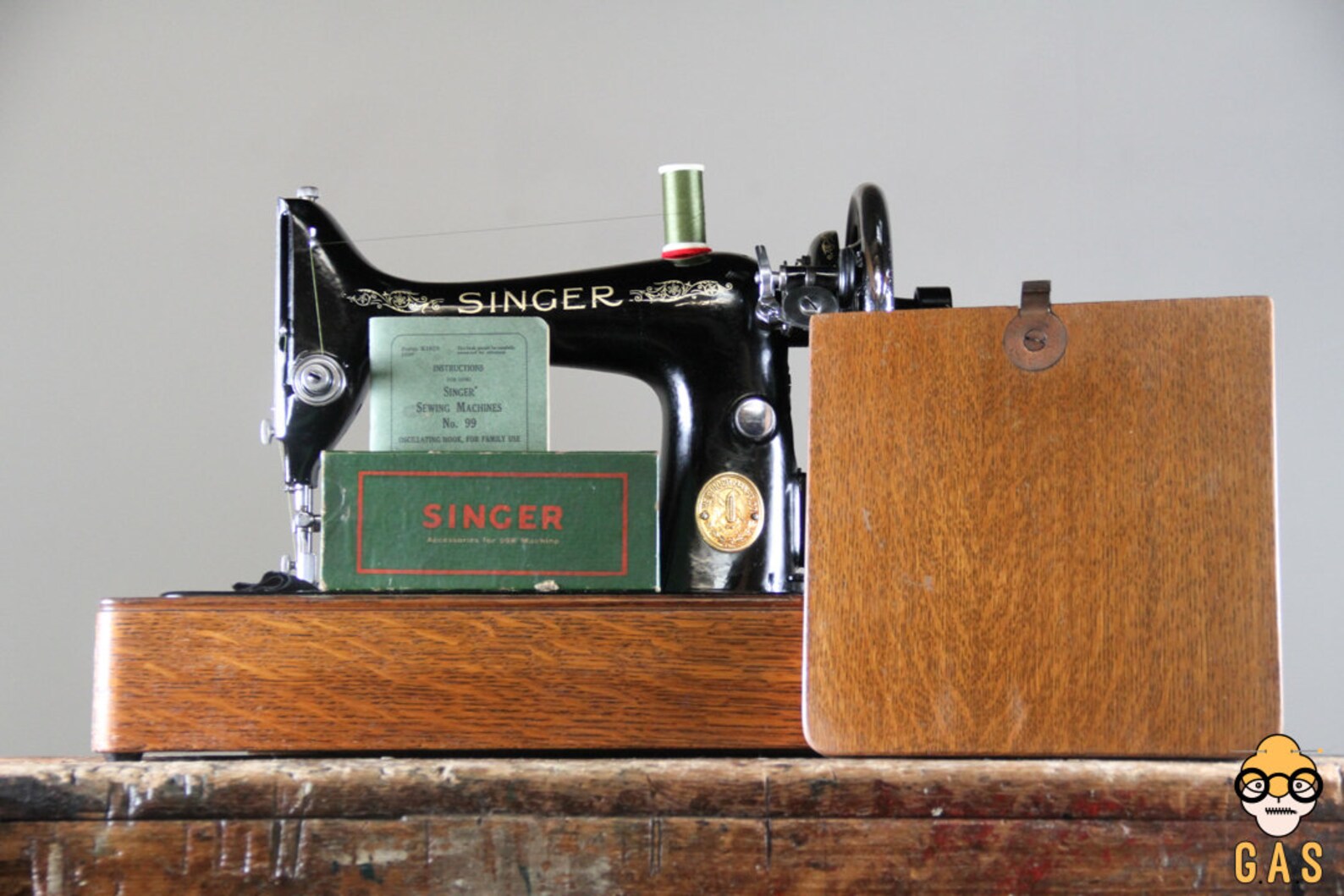 Excellent Vintage Singer 99k Hand Crank Sewing Machine Case Extras - Etsy