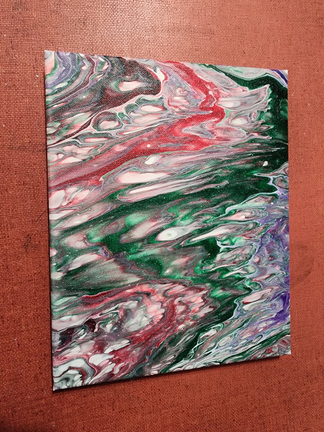 8x10 Acrylic Pour Fluid Art Painting - Etsy