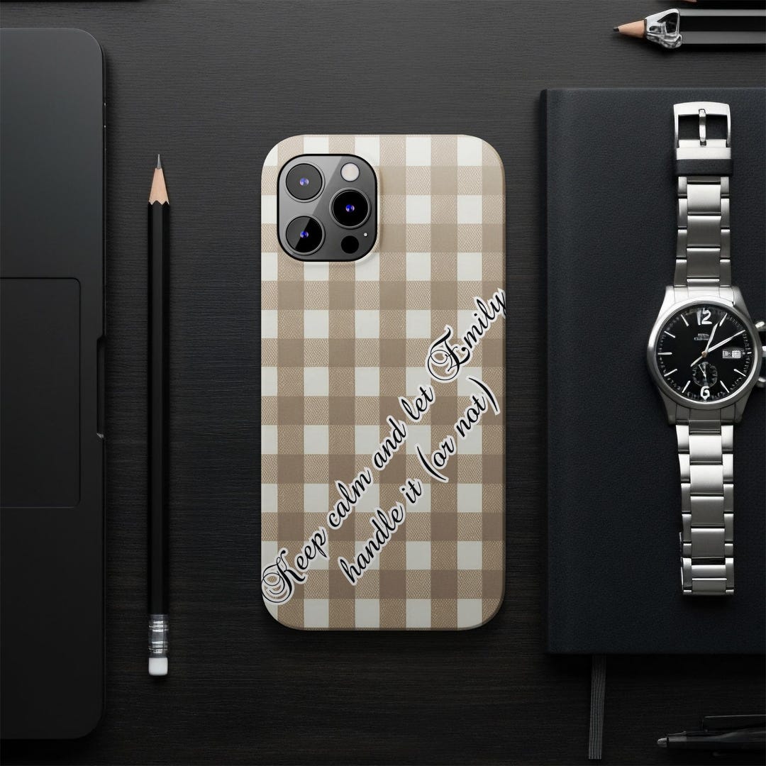 Personalized Funny Quote iPhone Case: Slim, Glossy, Impact-resistant - Etsy