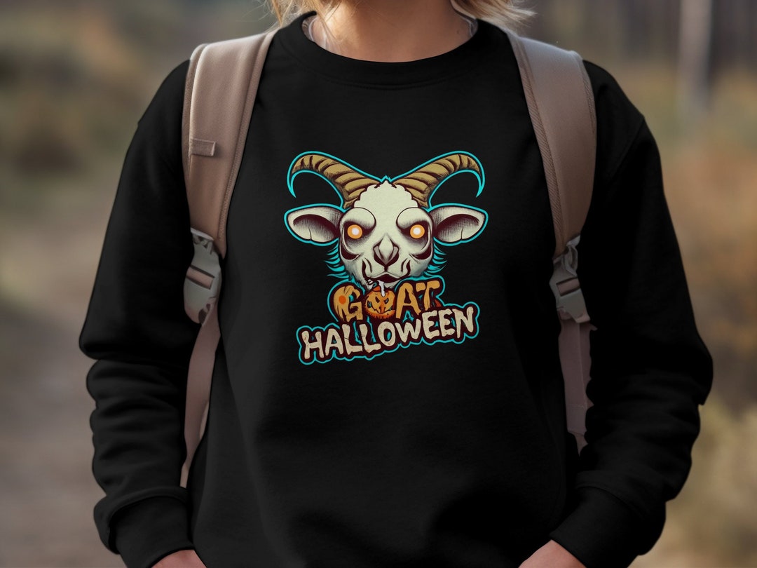 Slogans Goat Halloween T Shirt Halloween Shirt Women Funny Etsy