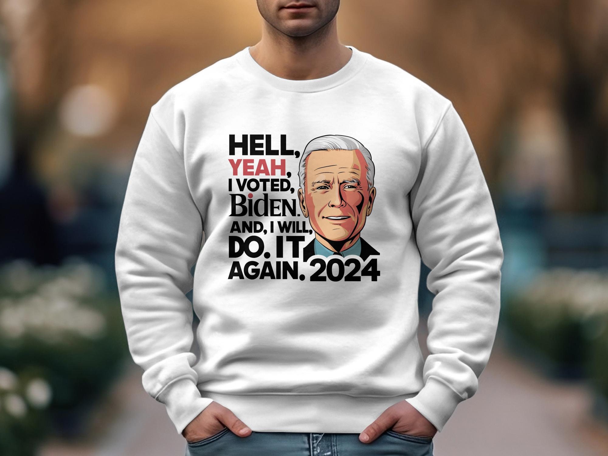 Political Supporter T-shirt, Biden 2024 Presidential Election, Bold ...