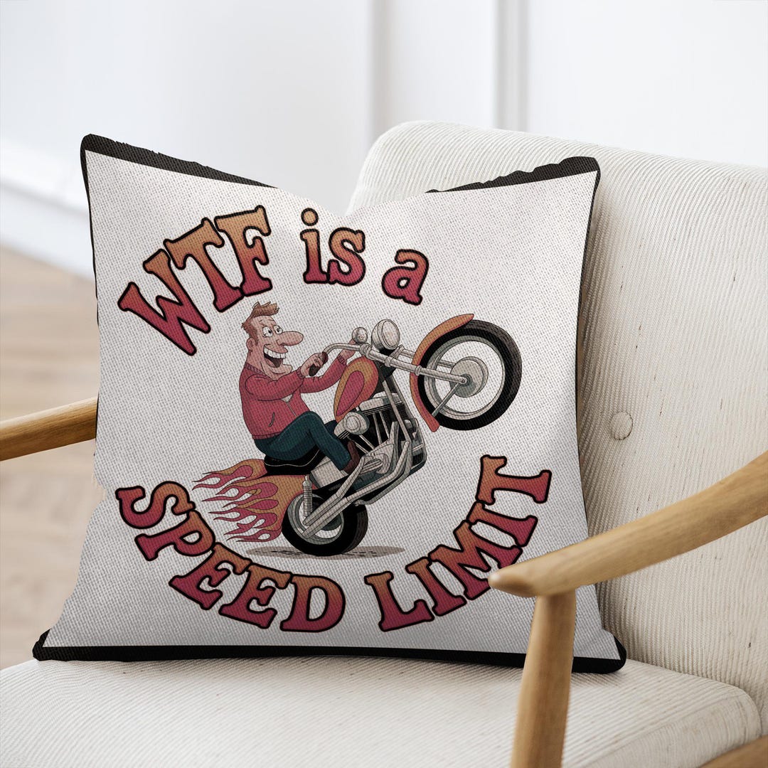 WTF is a Speed Limit, Funny Woven Pillow, Decorative Pillow for Home ...