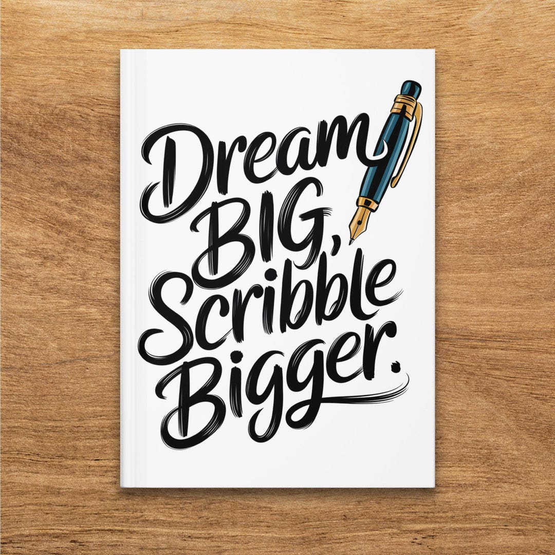Dream Big Scribble Bigger Notebook Inspirational Journal Writing Diary ...