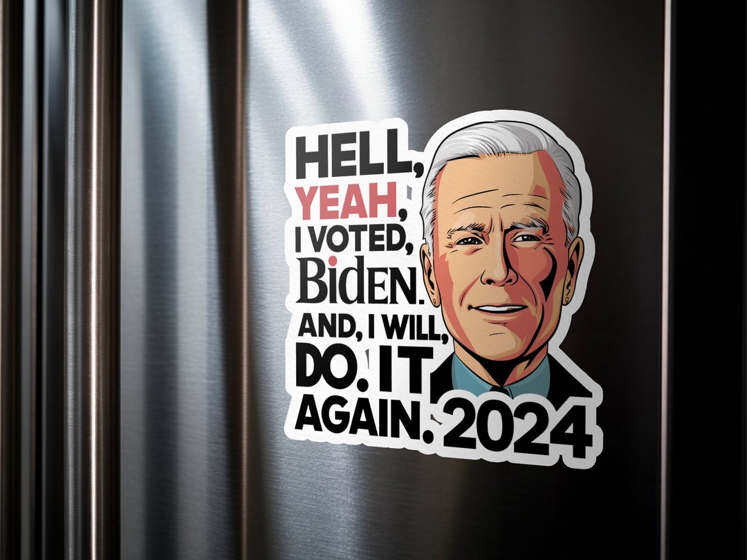 Biden Supporter Magnet 2024, Political Fridge Decoration, Patriotic ...