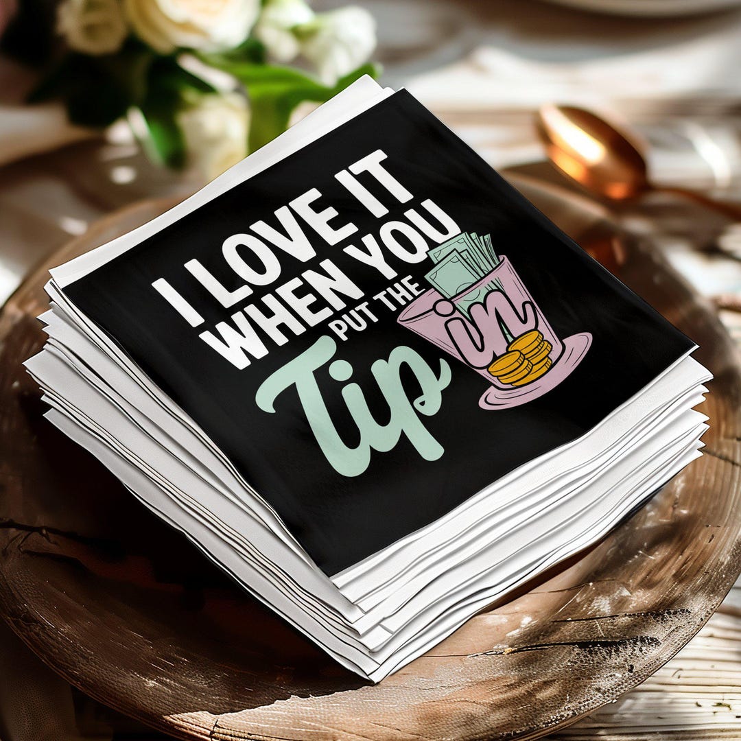 Funny Napkin Novelty Napkin Party Decor Quirky Bar Napkin Funny Quote ...