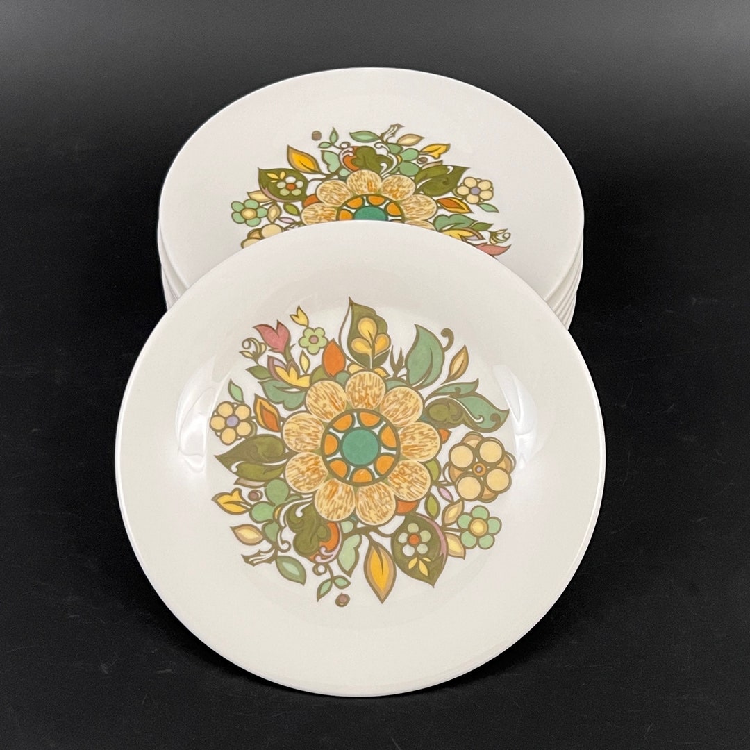 Mid-century Modern Plates, Midcentury Modern Appetizer Plates by Royal ...