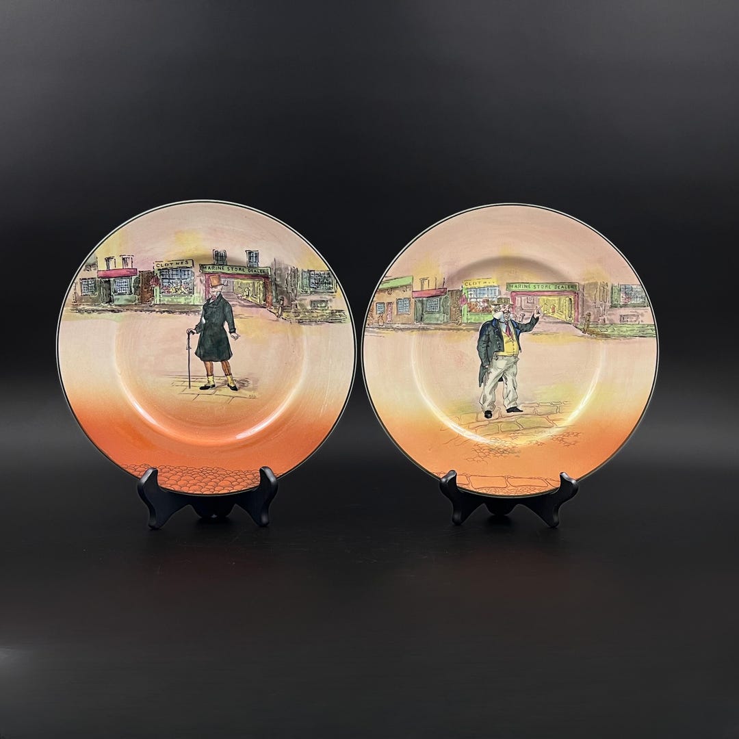 Antique Royal Doulton Dickens Ware Mr. Micawber D6327 10.5-inch Plate ...