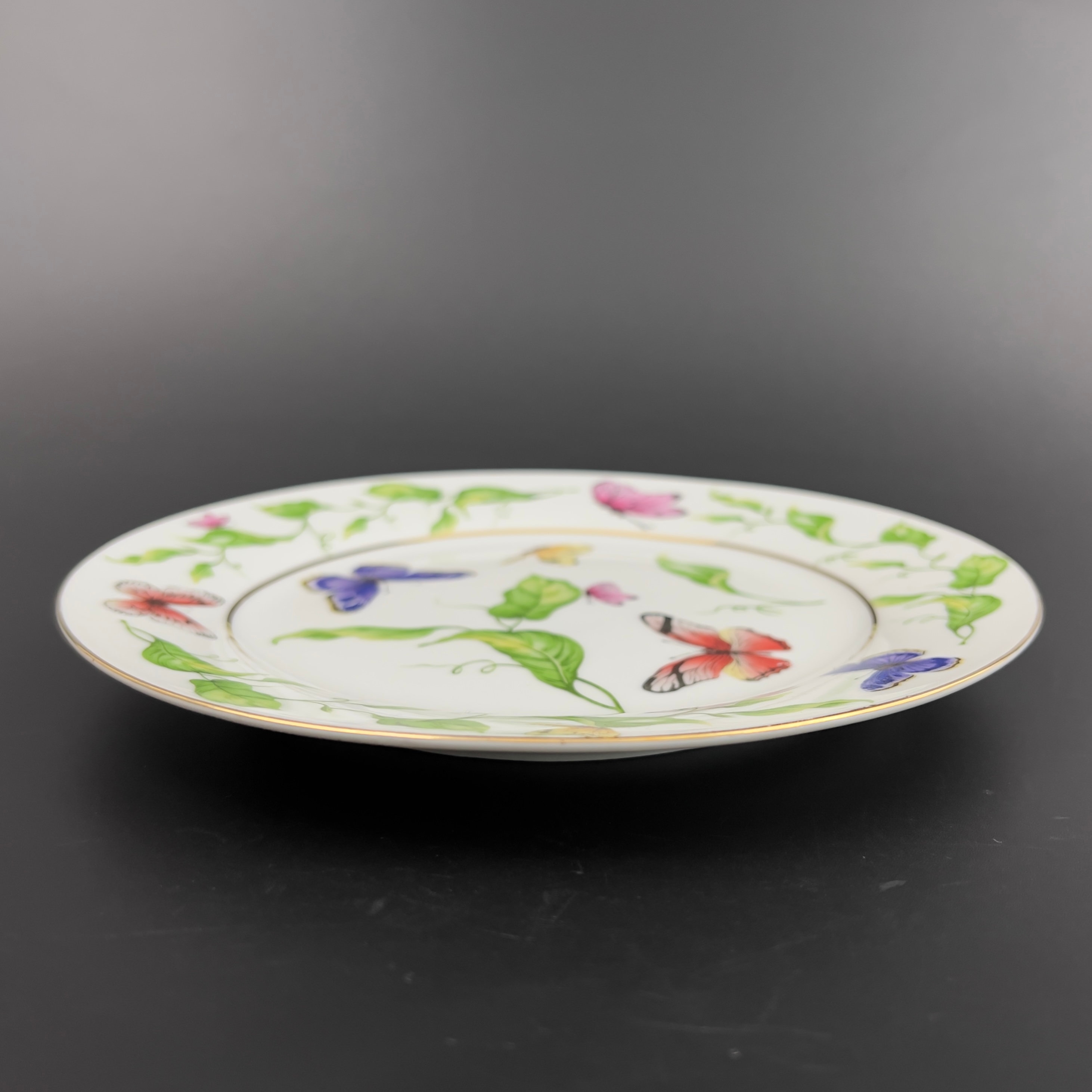 I Godinger and Co Butterfly Garden Plates, Set Oftwo 8 Inch Butterfly ...