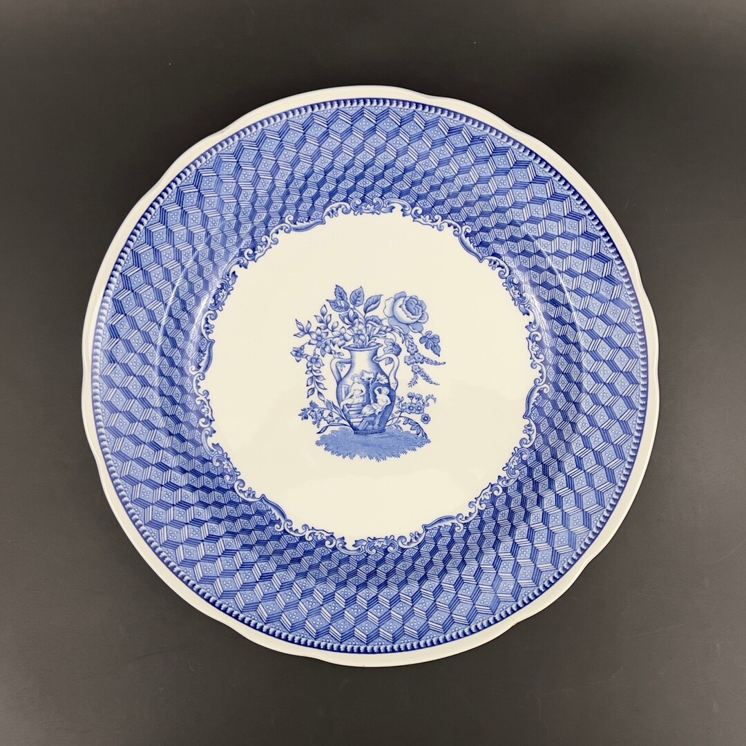 Vintage Spode Blue and White Collector Plate, Spode Blue and White ...